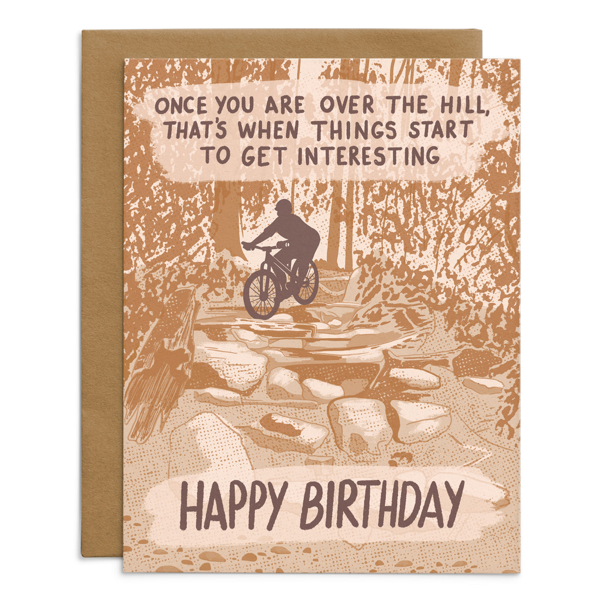 Over The Hill Happy Birthday Card – Starfangled Press