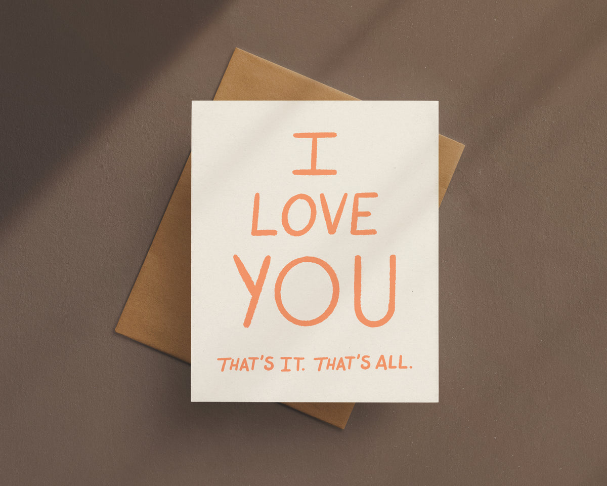 That's It. That's All. Card – Starfangled Press