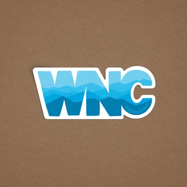 WNC Blue Ridge Mountains Sticker – Starfangled Press