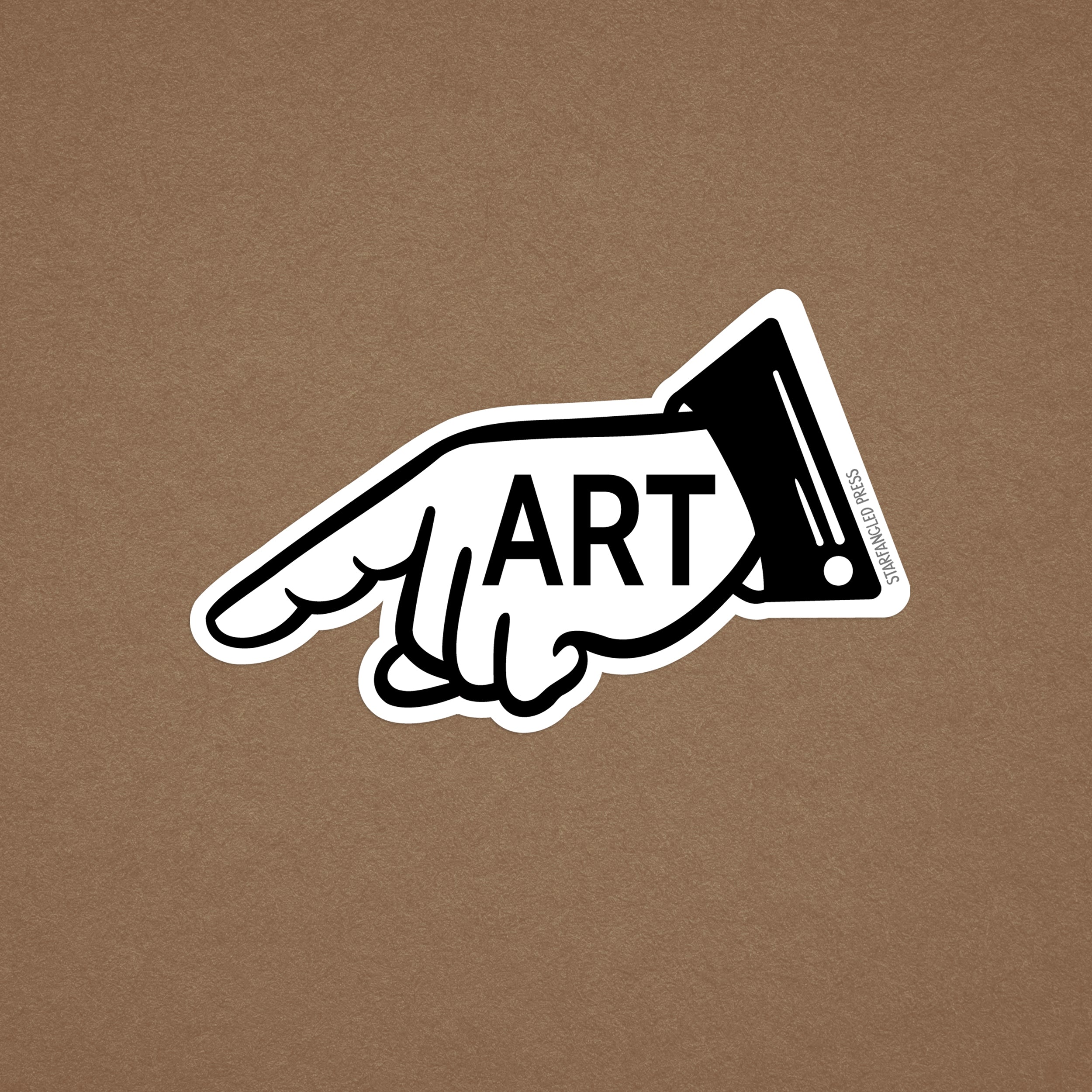 Art Manicule Sticker – Starfangled Press