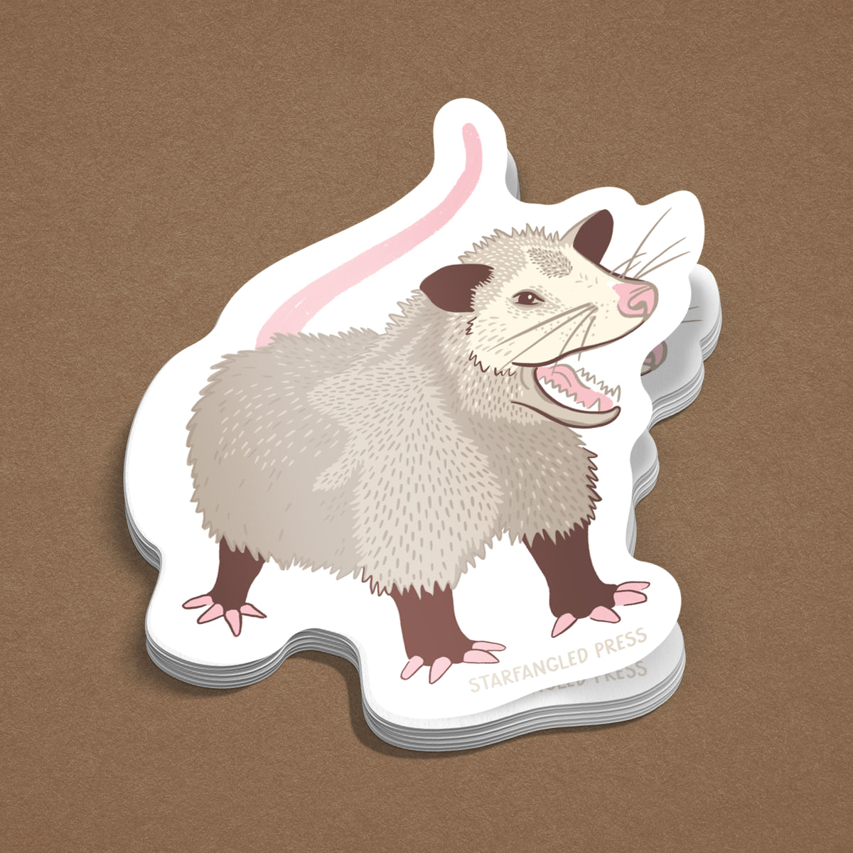Screaming Possum Sticker – Starfangled Press