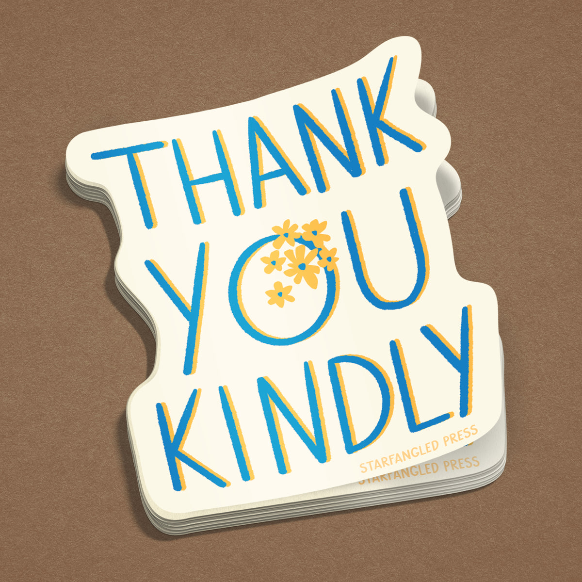Thank You Kindly Sticker – Starfangled Press