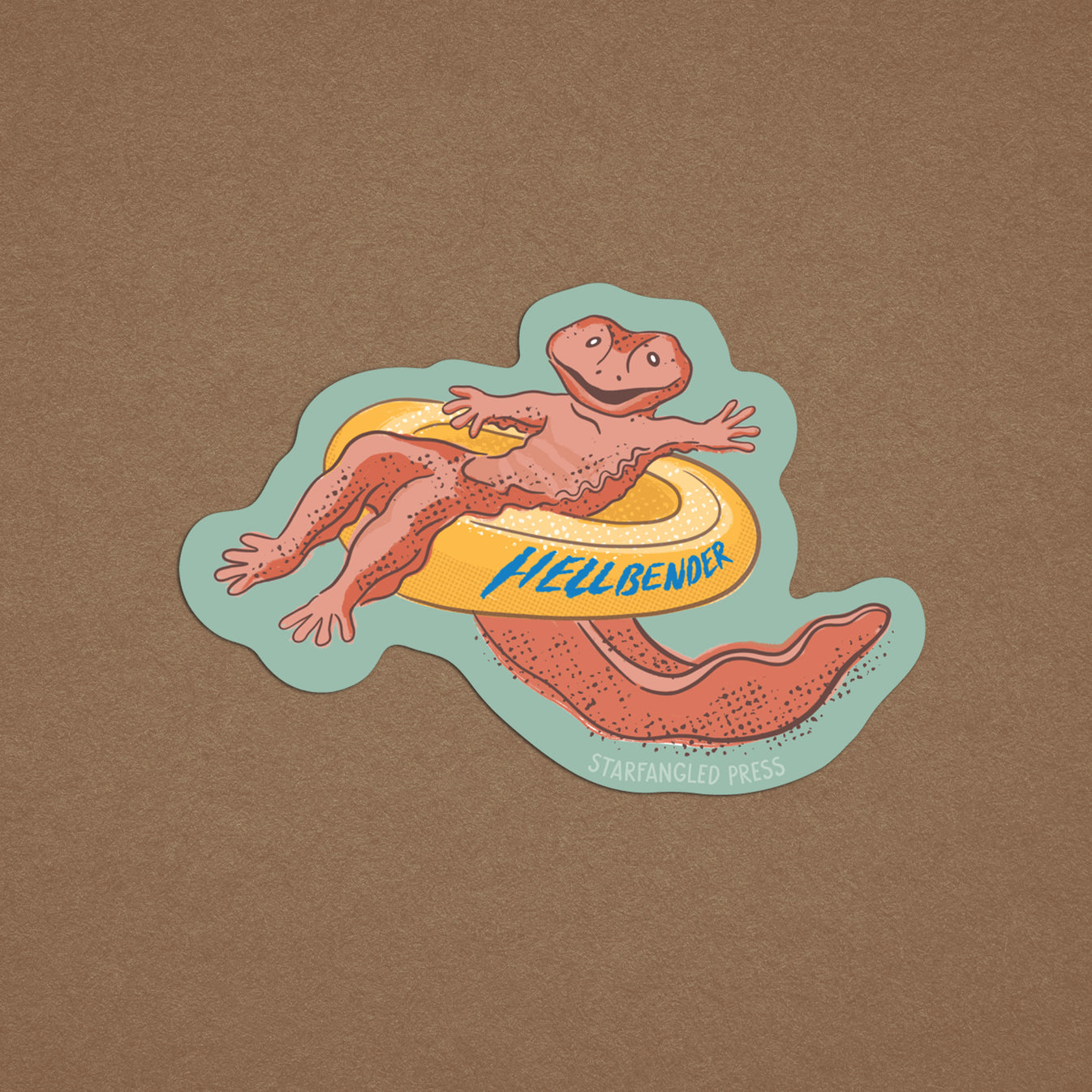 Hellbender Tubing The River Sticker – Starfangled Press