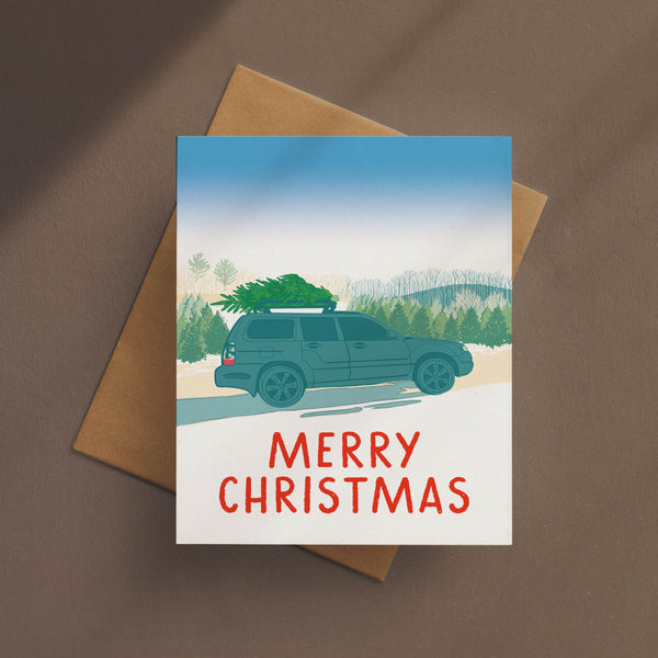 Merry Christmas Tree Farm Card – Starfangled Press